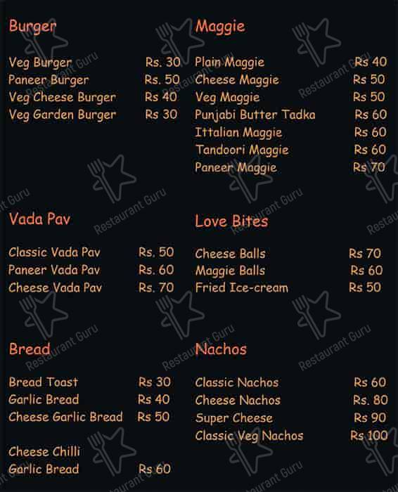 Menu at The Alchemist, Jaipur