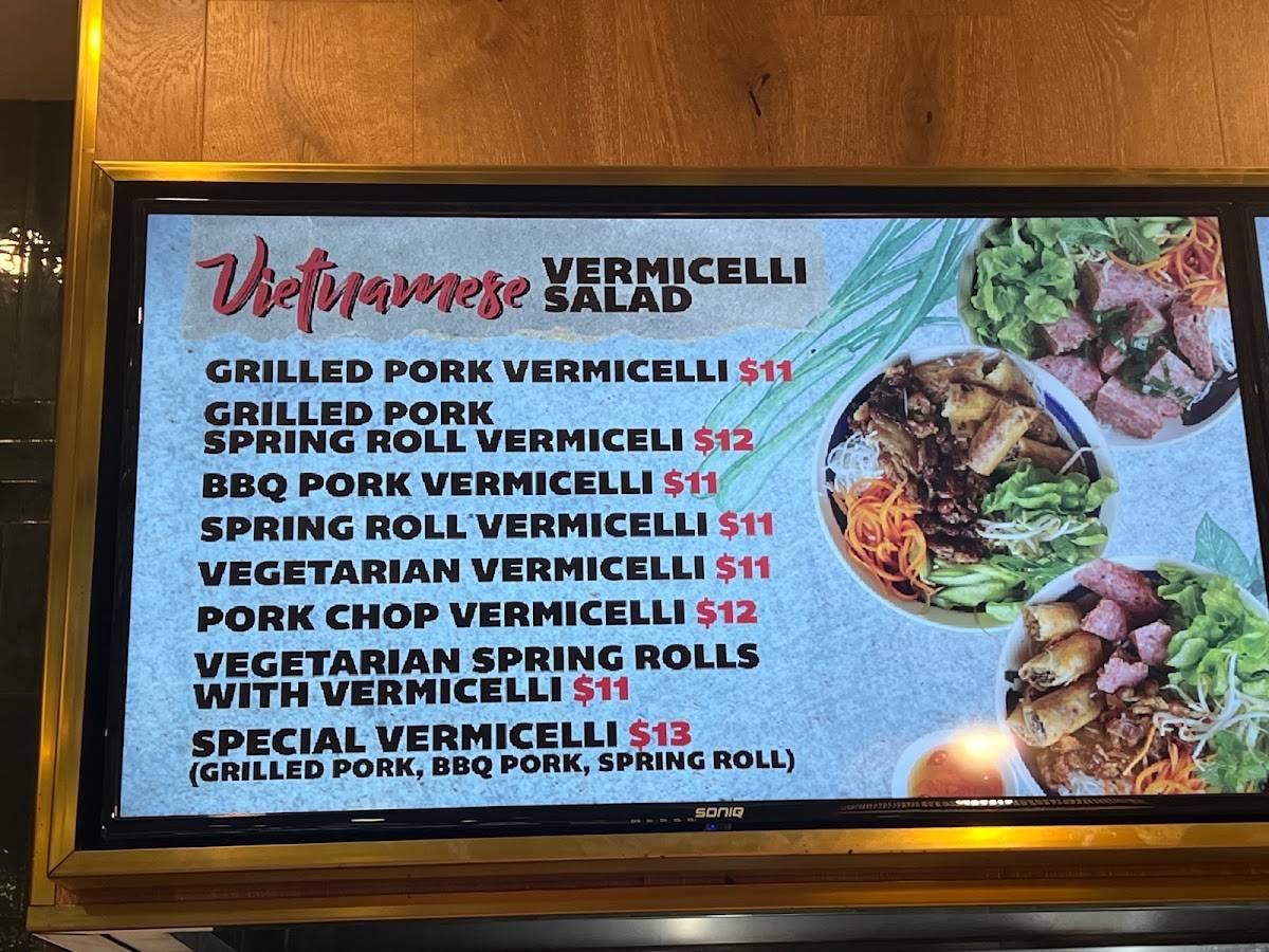 Menu at The August restaurant, Sydney