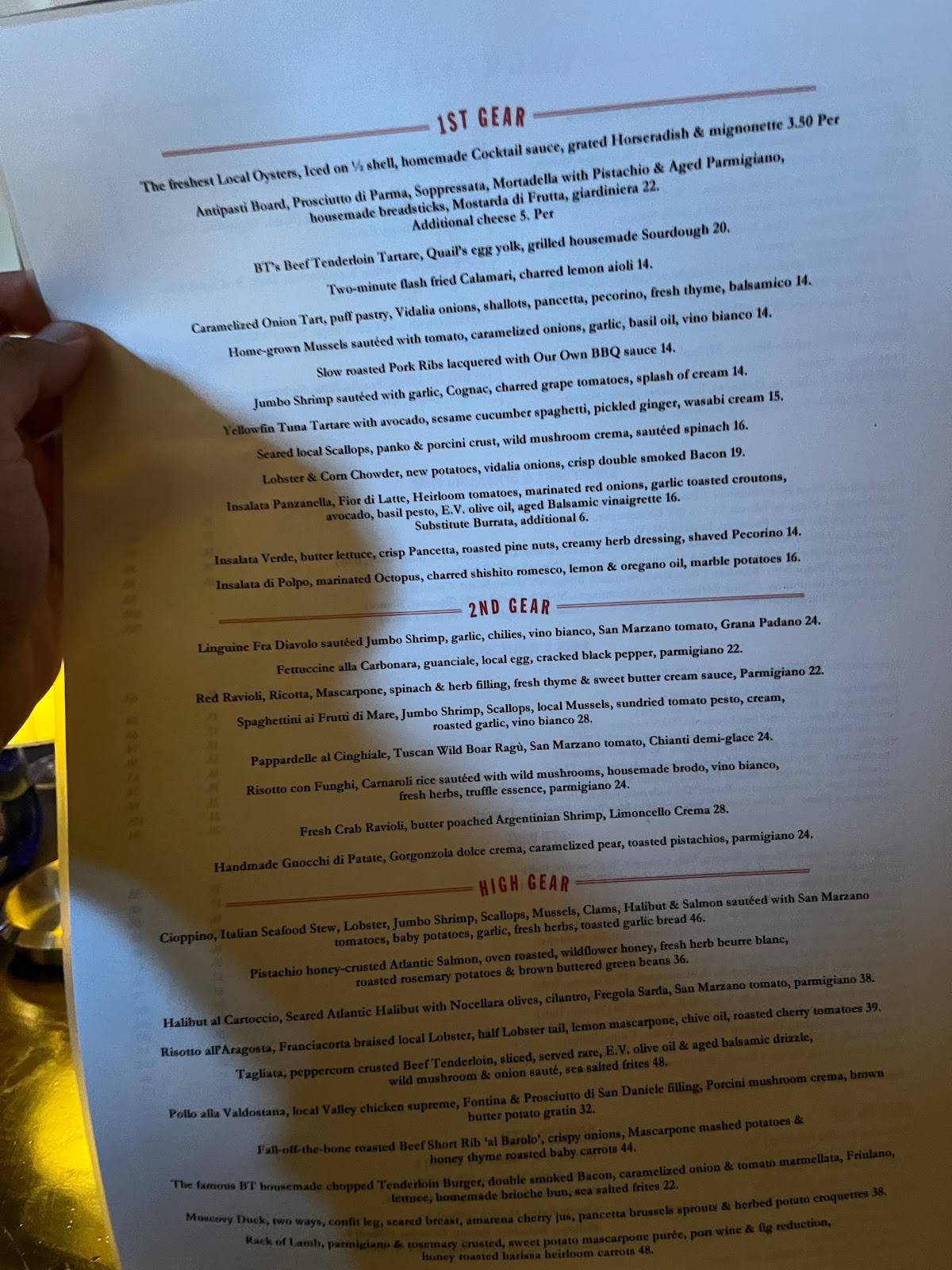 Menu at The Bicycle Thief pub & bar, Halifax