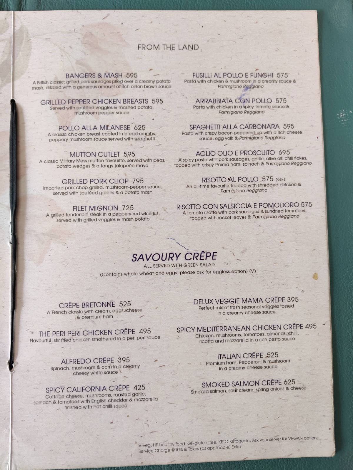 Menu at The Blue Door Cafe, New Delhi, #66