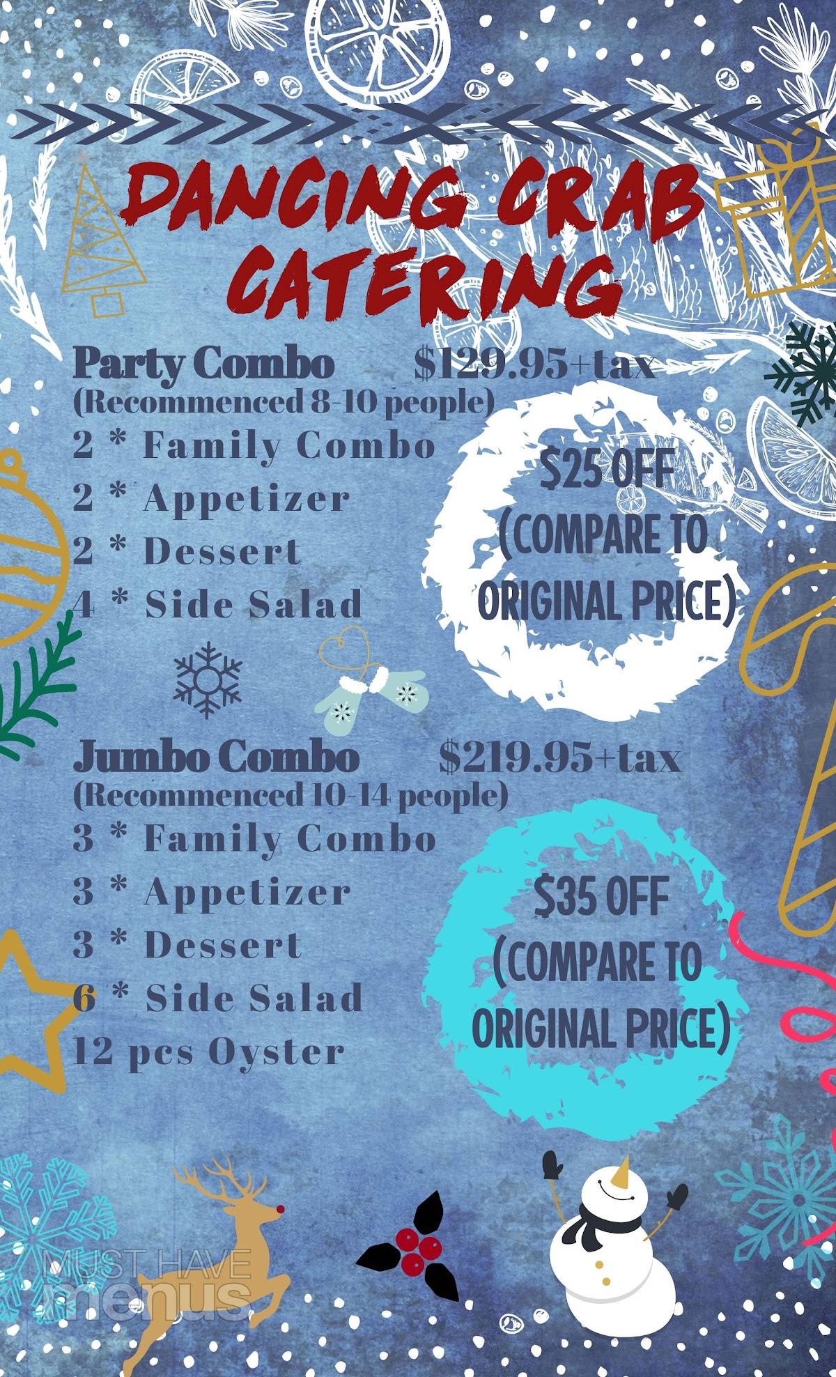 Menu at The Dancing Crab pub & bar, Altamonte Springs