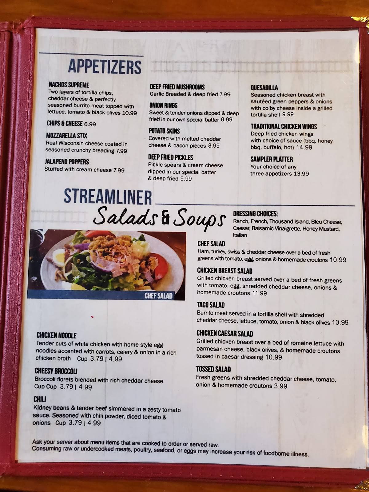 Menu at The Depot Restaurant, Grant