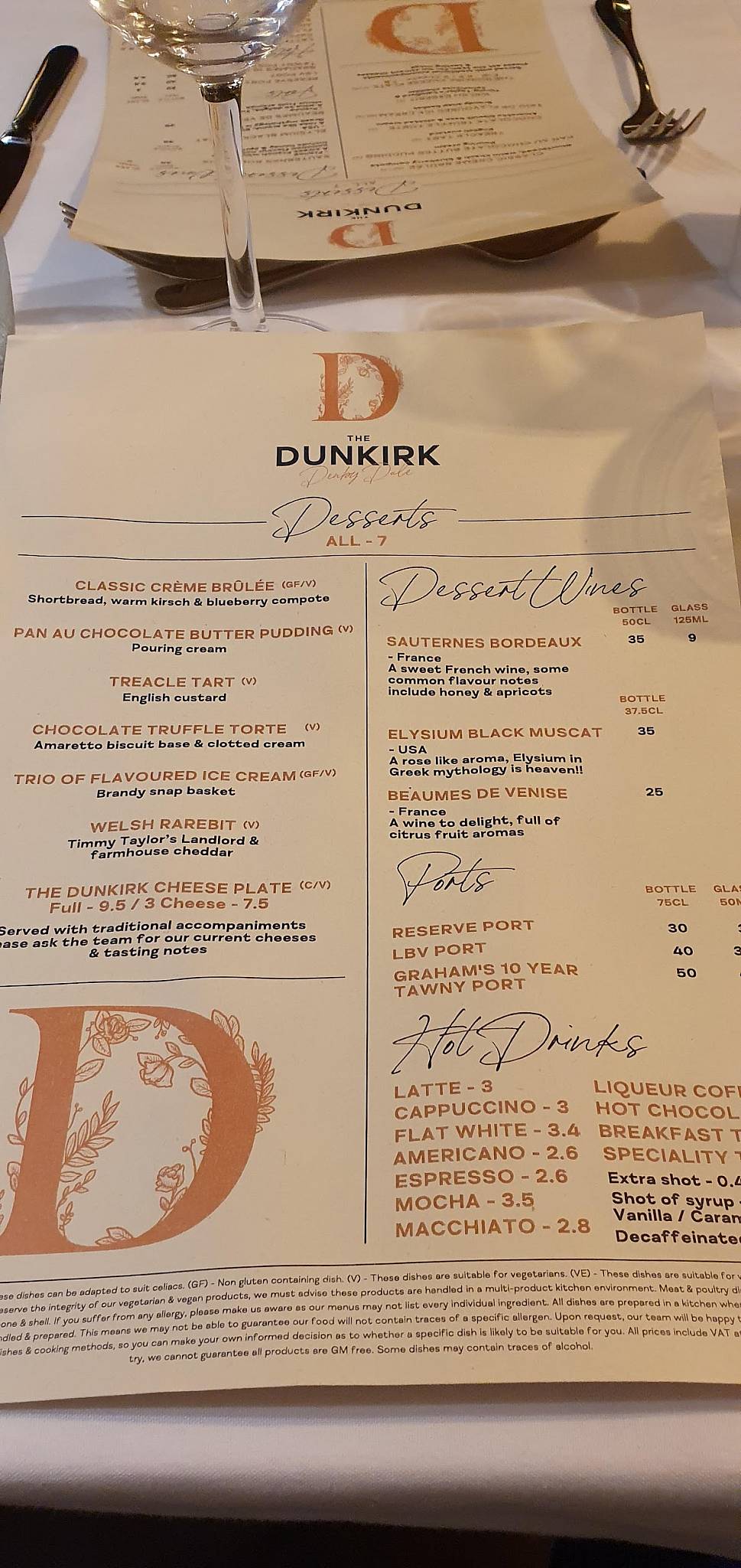 Menu at The Dunkirk pub & bar, Denby Dale