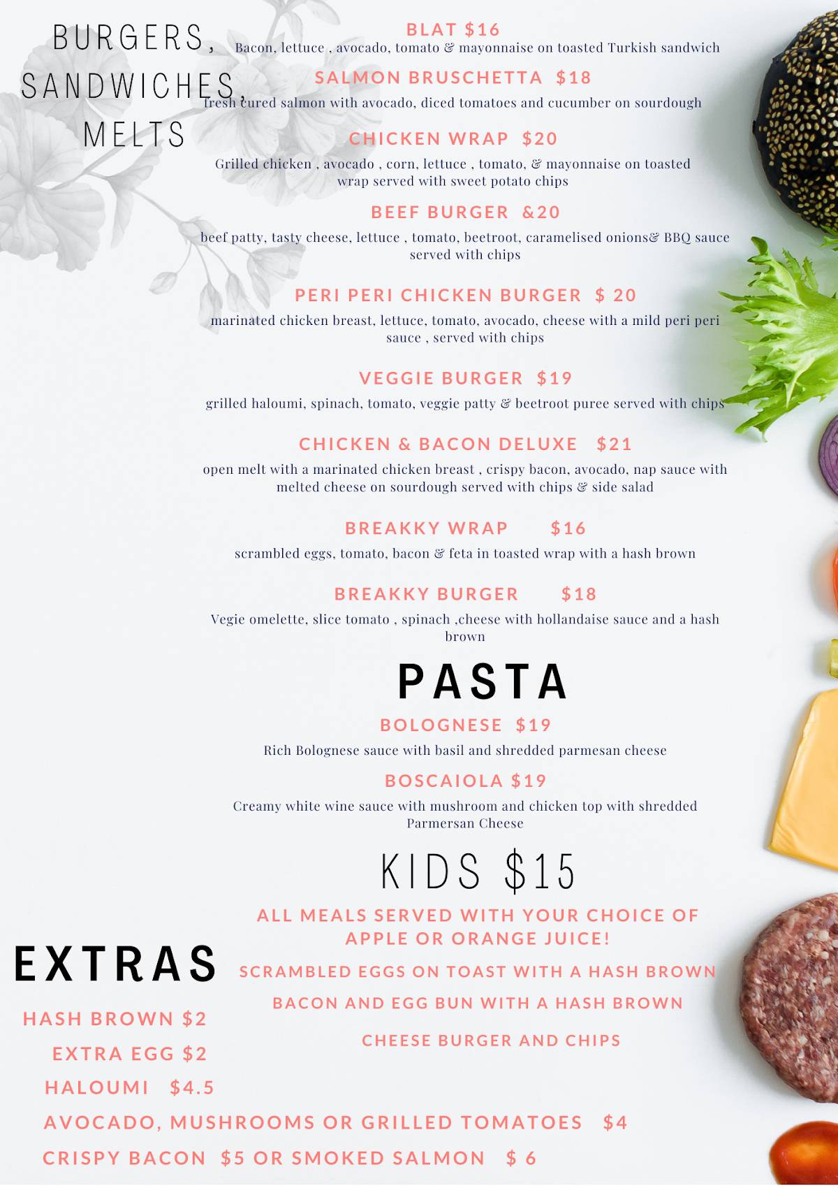 Menu at The Fox Cafe, Wahroonga, 2/178 Fox Valley Rd