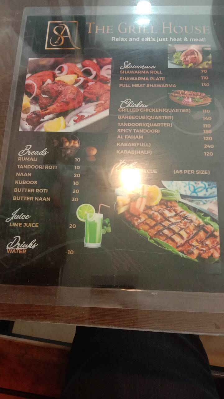 Menu at The Grill House Thiruvalla, Thiruvalla