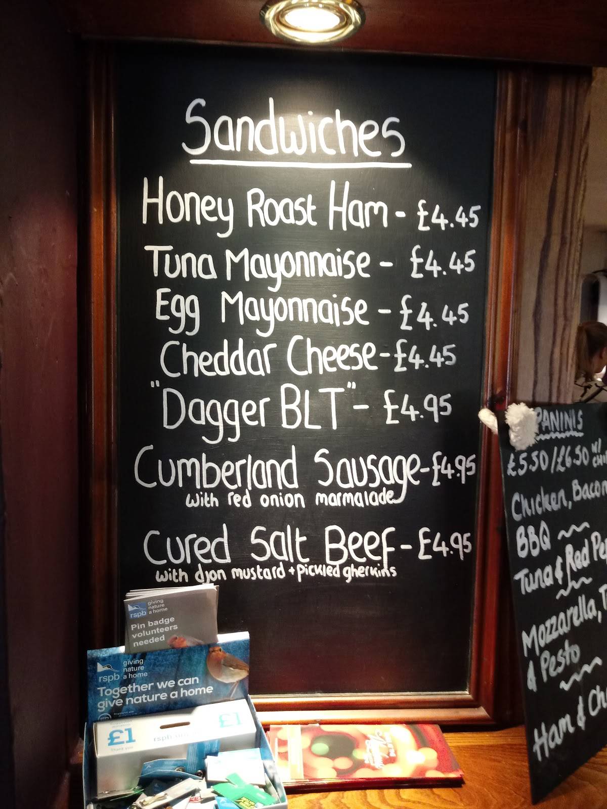 Menu at The Hand & Dagger Inn pub & bar, Clifton