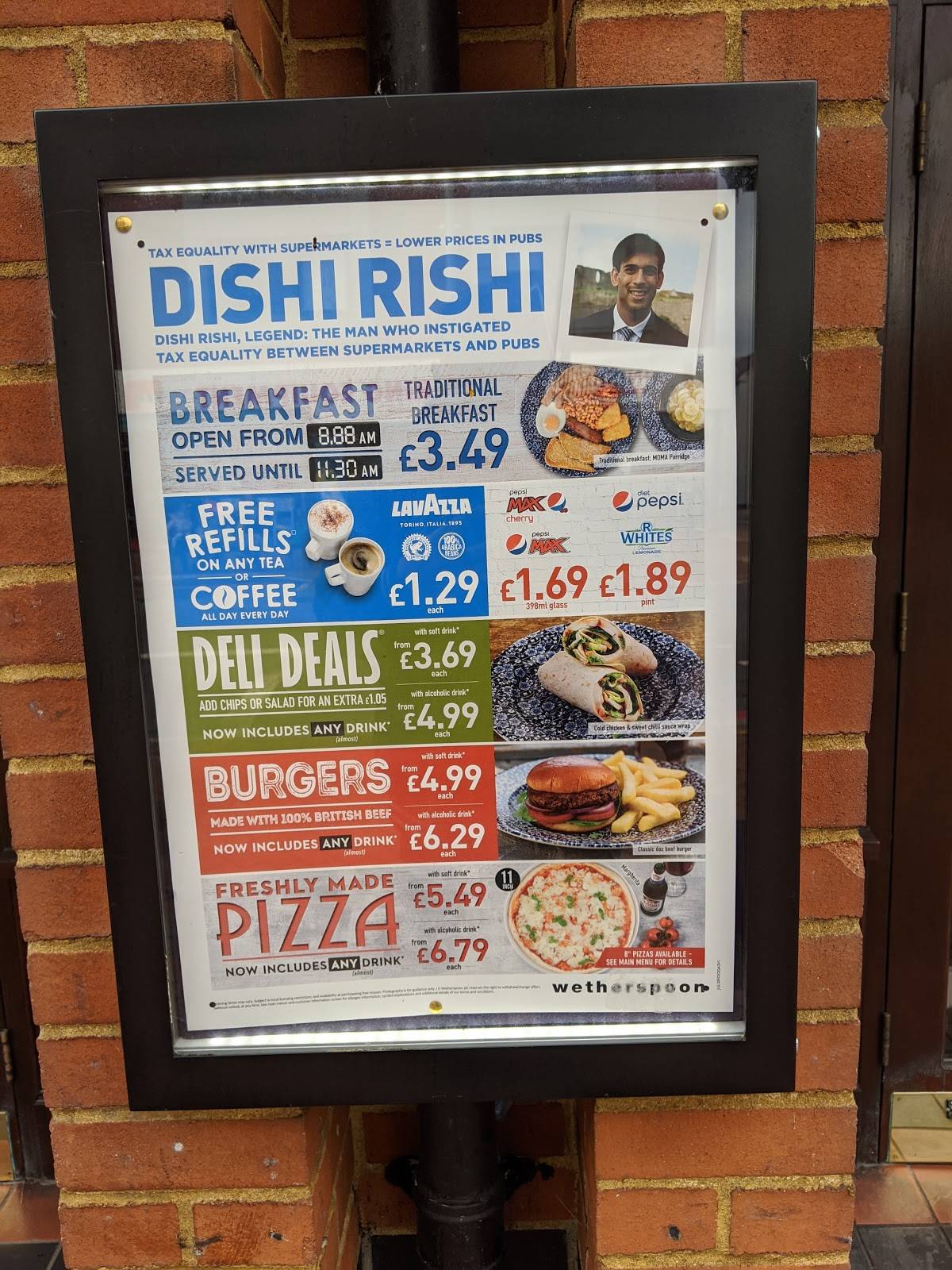 Menu at The Hope Tap - JD Wetherspoon pub & bar, Reading