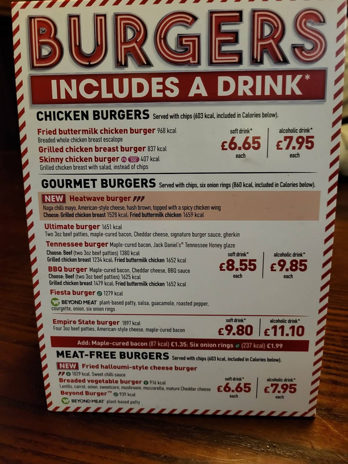 Menu at The Hope Tap - JD Wetherspoon pub & bar, Reading