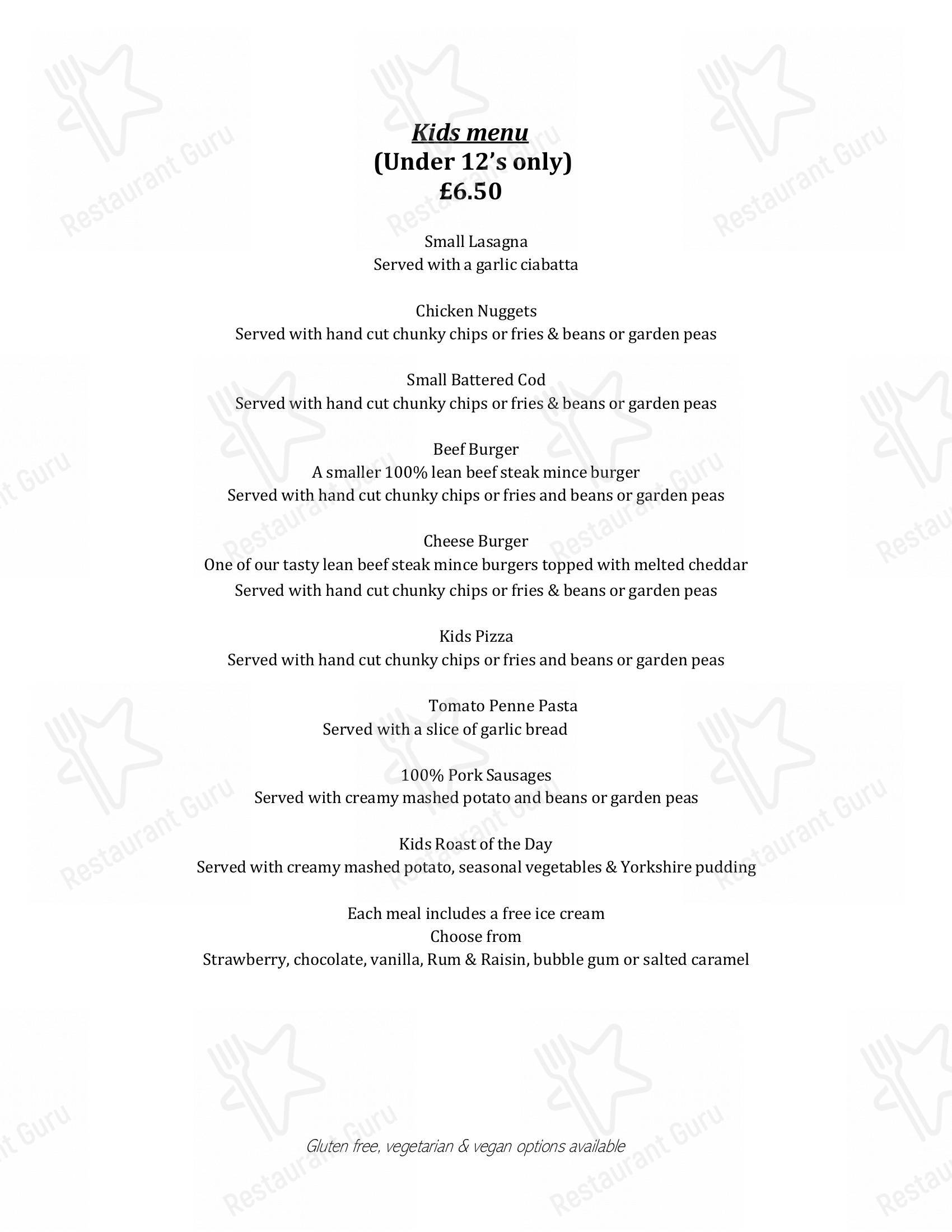 Menu at The Mill Inn pub & bar, Houghton le Spring, Durham Rd