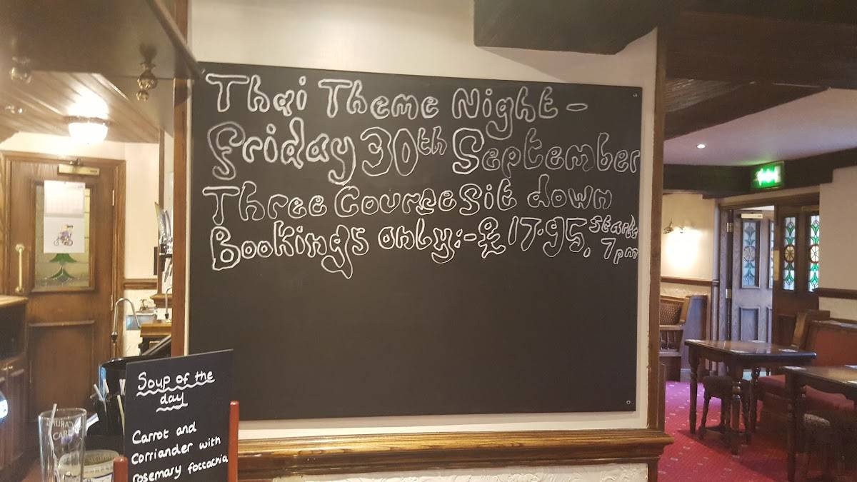 Menu at The Miners Arms Chapeltown restaurant, Sheffield, 125 Warren Ln
