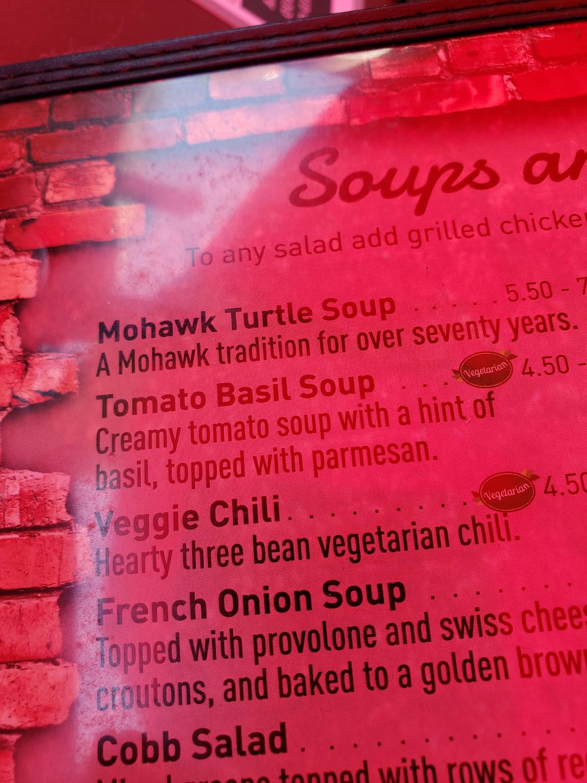 Menu at The Old Mohawk restaurant, Columbus