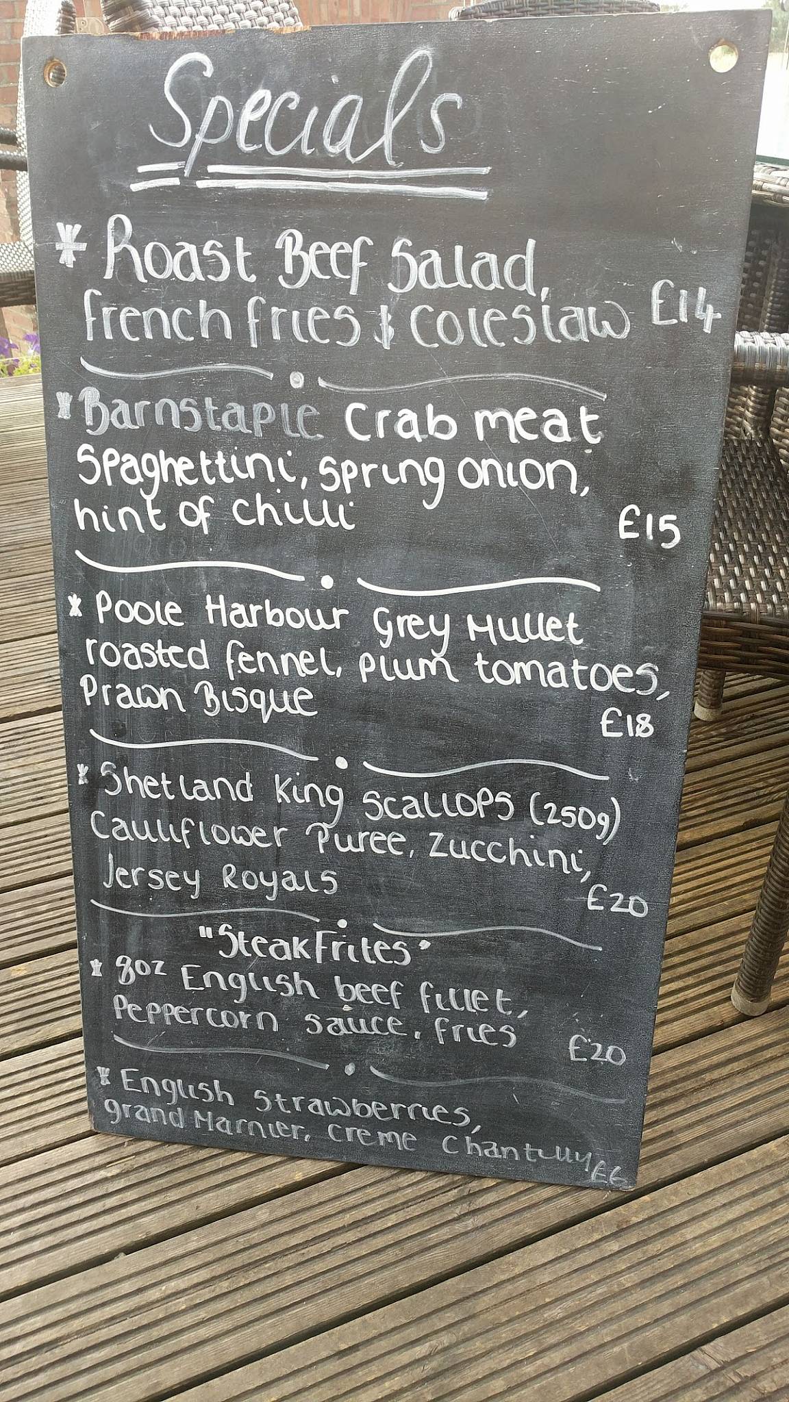Menu at The Pheasant pub & bar, Brill