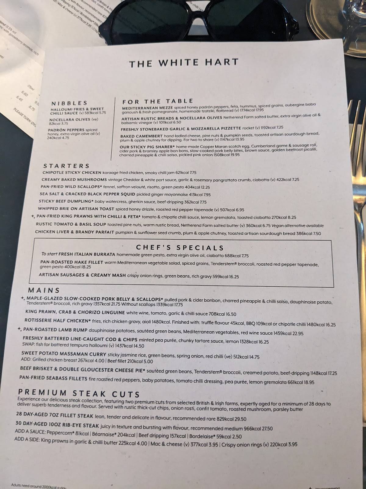 Menu at The White Hart pub & bar, Otley