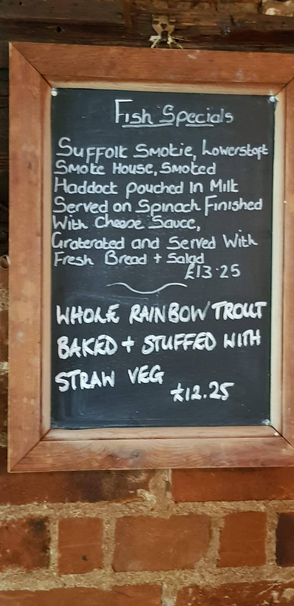 Menu at The White Horse Inn pub & bar, Framlingham