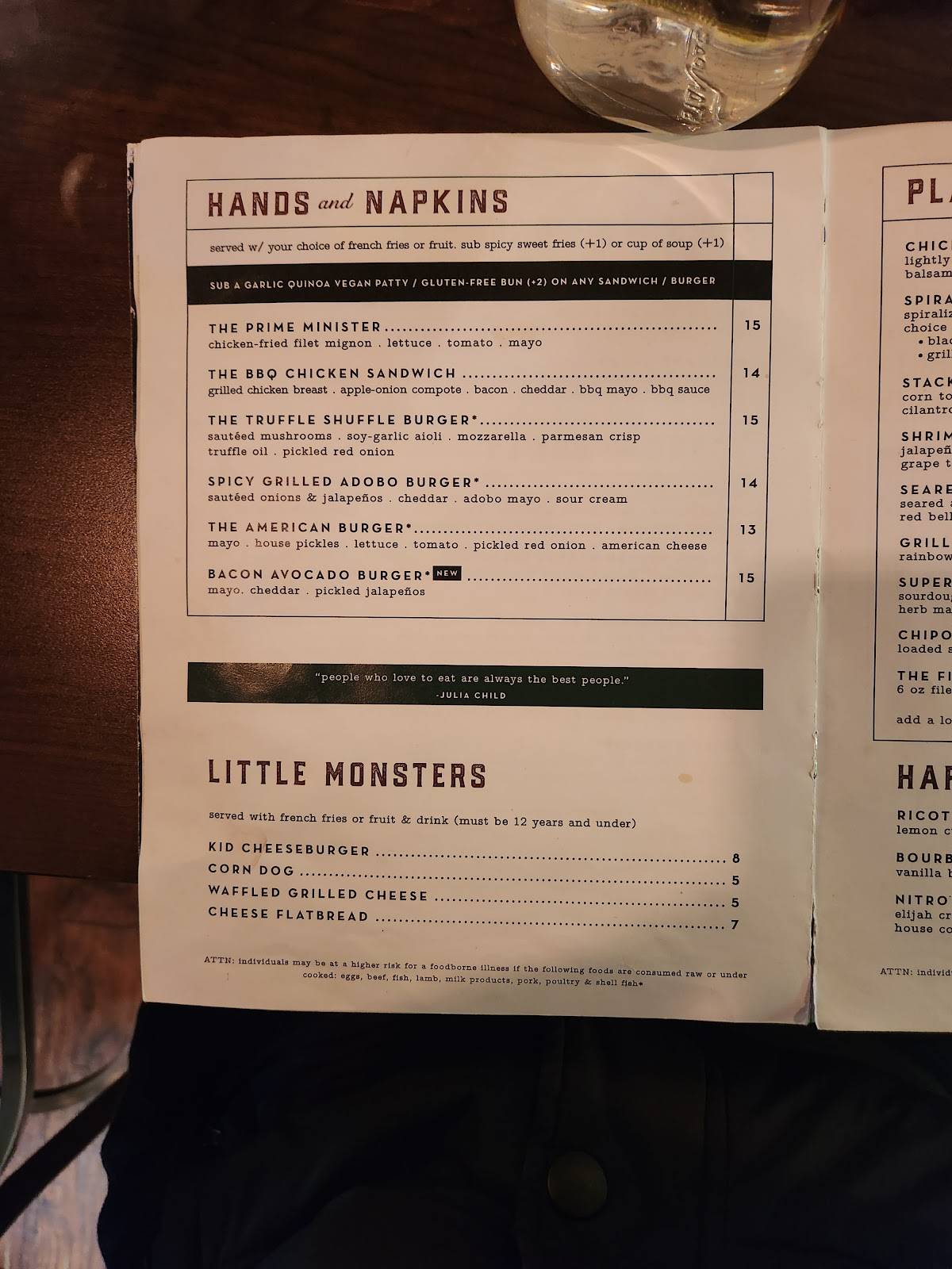 Menu at The Winston pub & bar, Norman