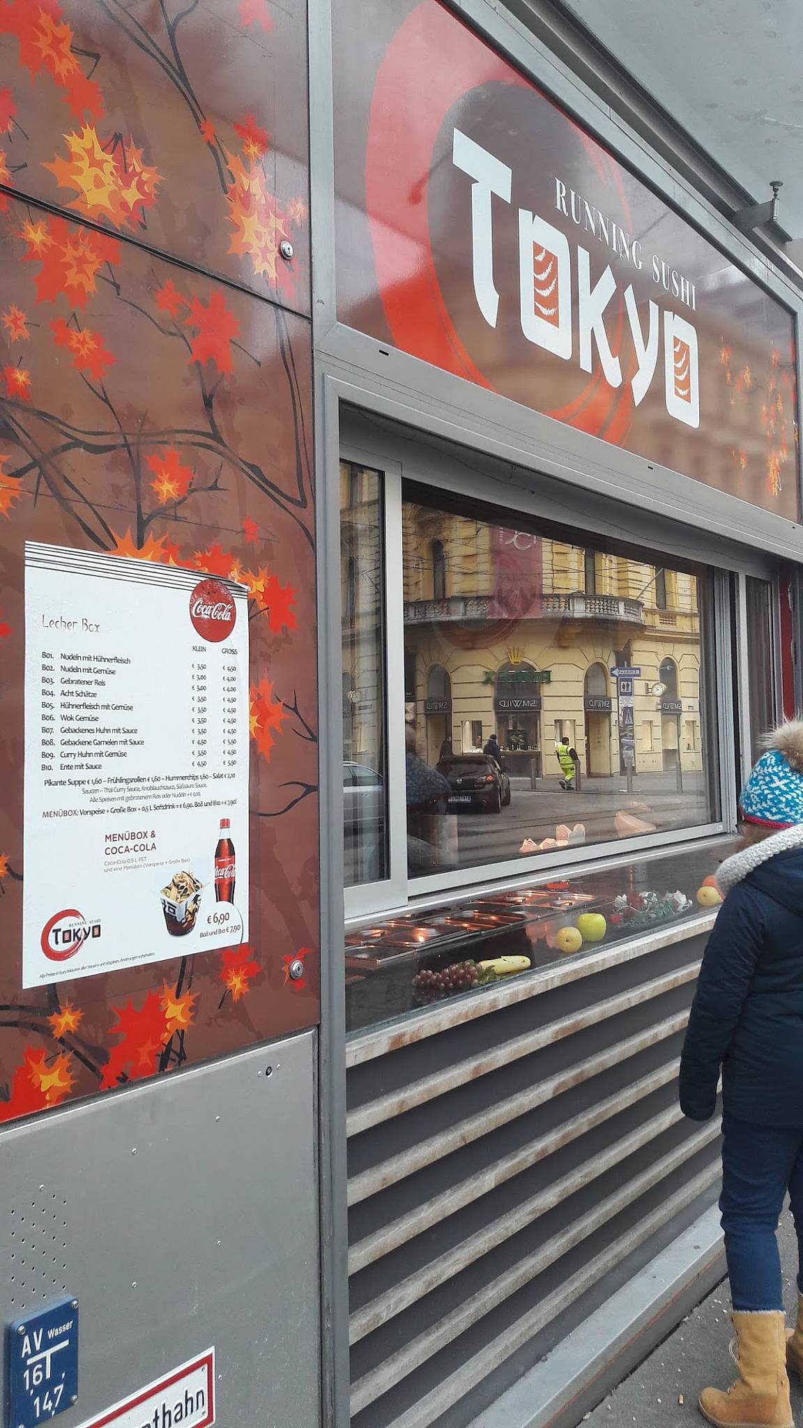 Speisekarte von Tokyo running sushi restaurant, Linz