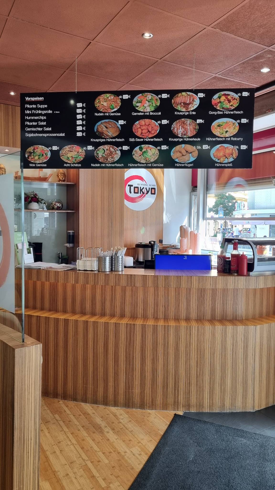 Speisekarte von Tokyo running sushi restaurant, Linz