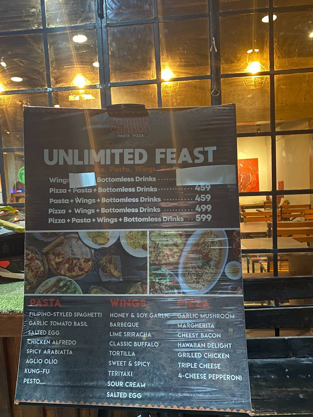 Menu at Tomato Cannon - Maginhawa Branch restaurant, Quezon City