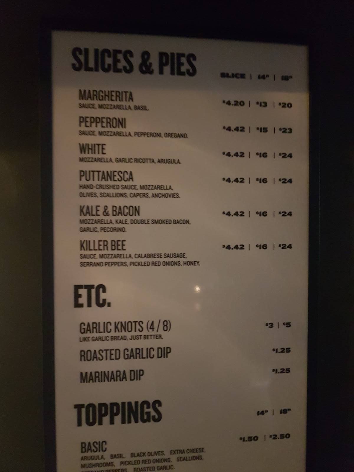 Menu at The Greater Good pub & bar, Toronto