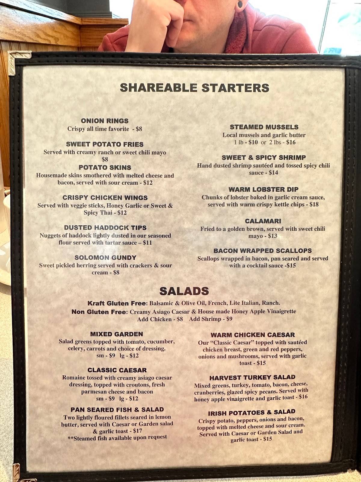 Menu at Waves Seafood & Grill restaurant, Bridgewater