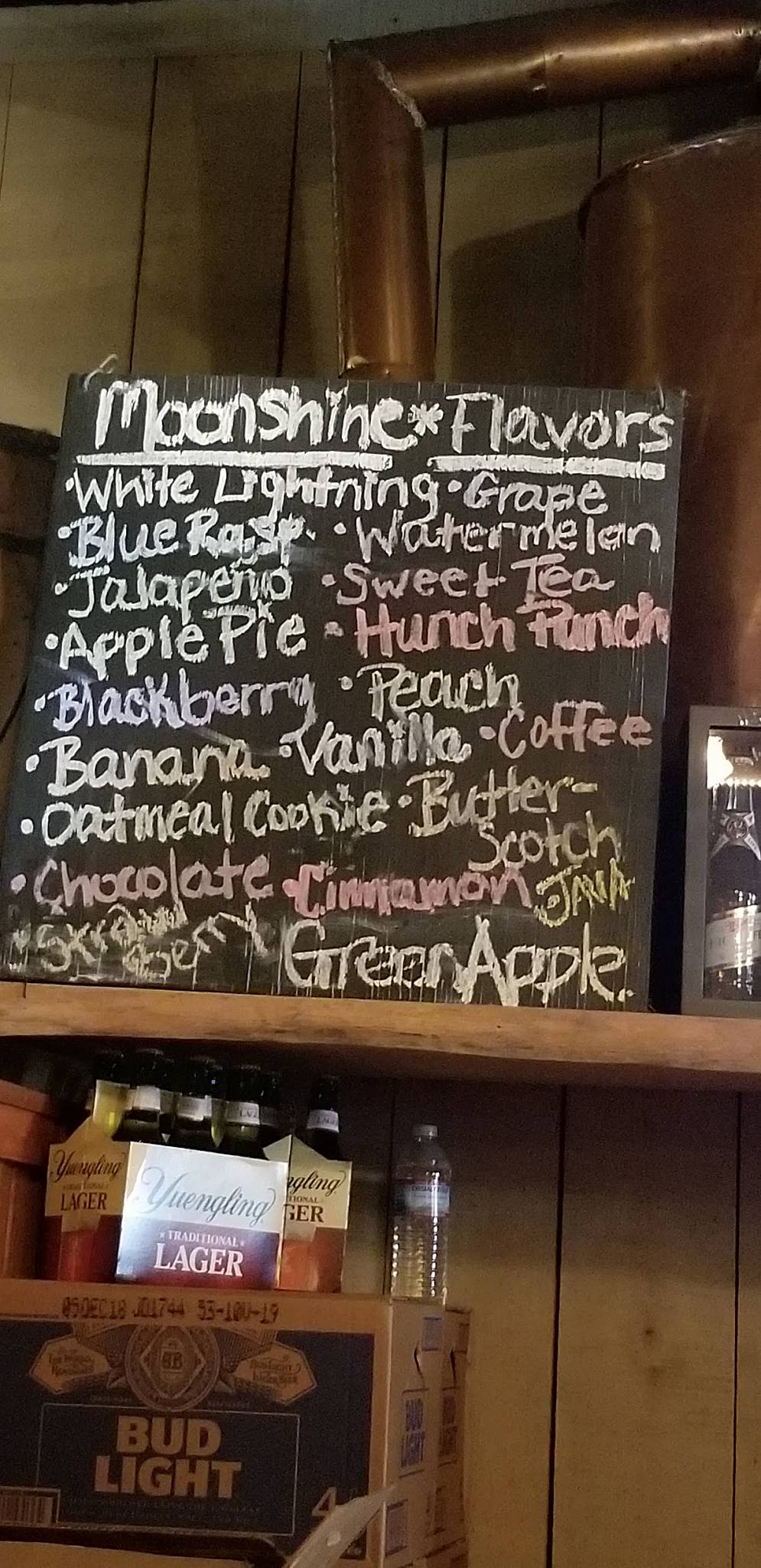 Menu at Whiskey Bent Saloon pub & bar, Nashville