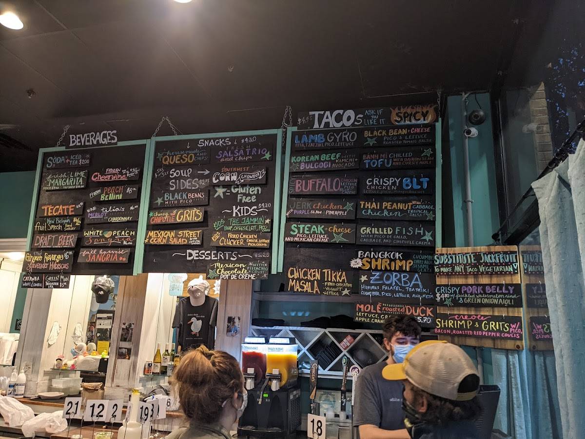 Menu at White Duck Taco Shop Downtown restaurant, Asheville, 12 ...