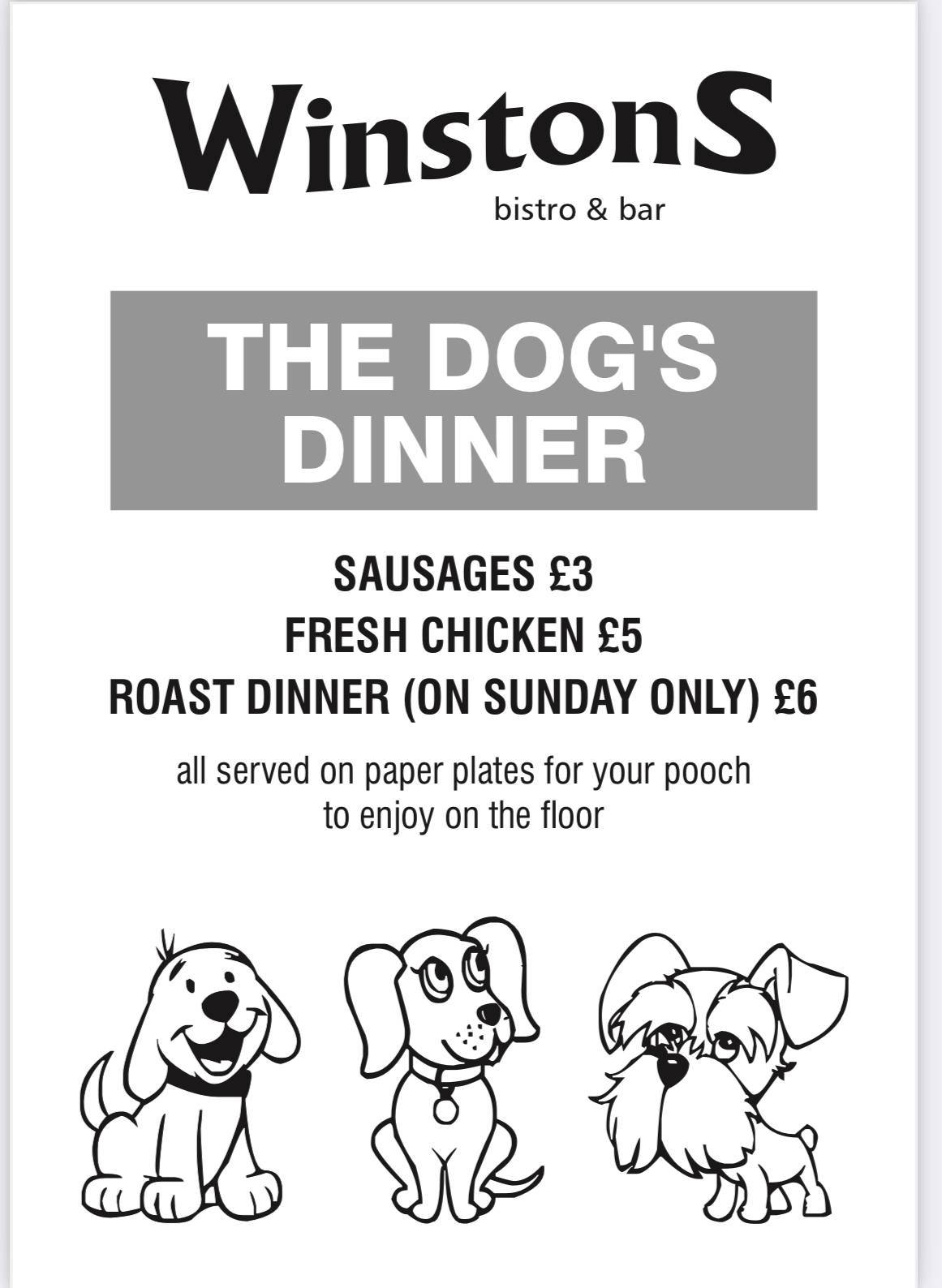 Menu at Winstons Bistro & Bar, Blackpool, 74 - 78 Highfield Rd