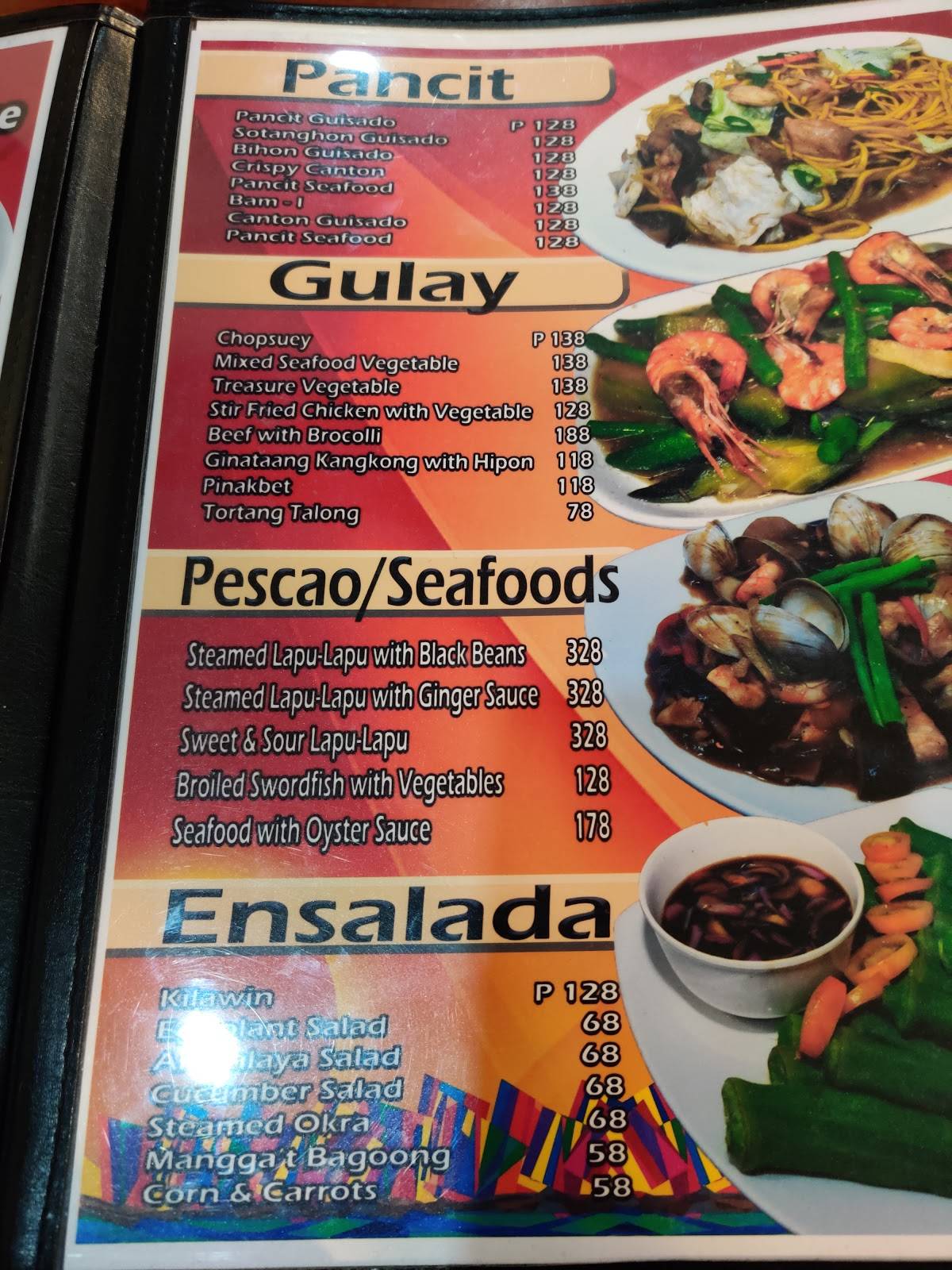 Menu at BARCODE DELIVERY, Zamboanga, Zone 4 Rizal Street