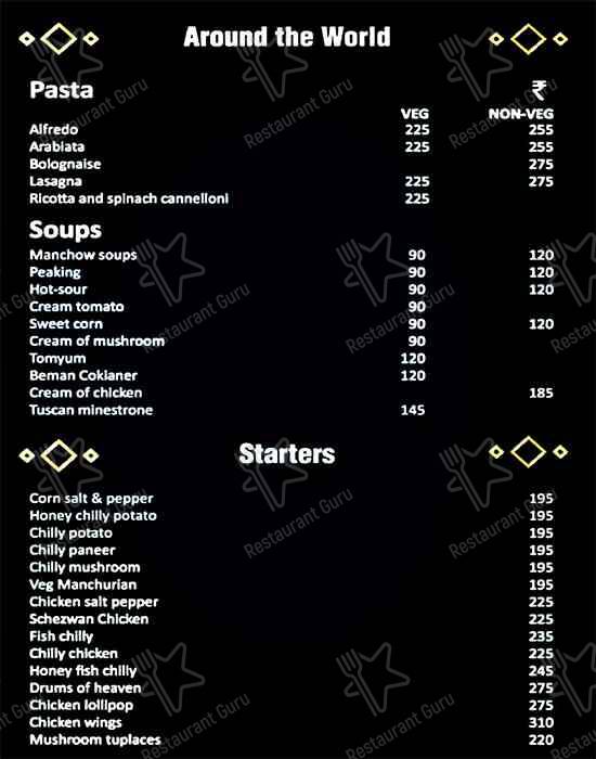 Menu at Knock Knock Cafe, Lucknow, Kapoorthala road