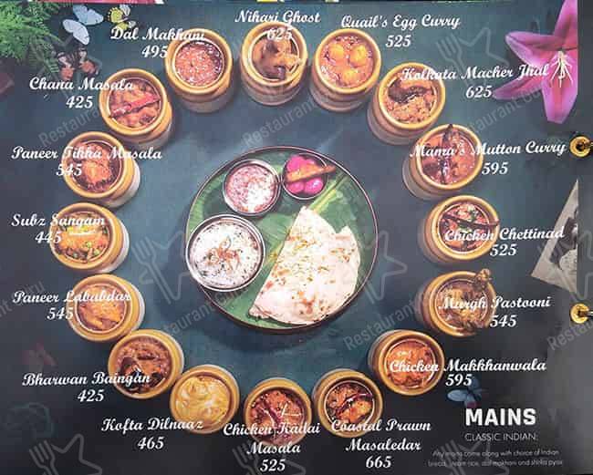 Menu at Sutra Gastropub, Noida
