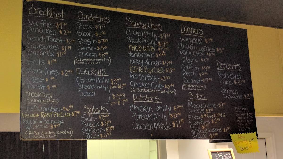 Menu at 31707 Urban Street Food restaurant, Garfield Heights