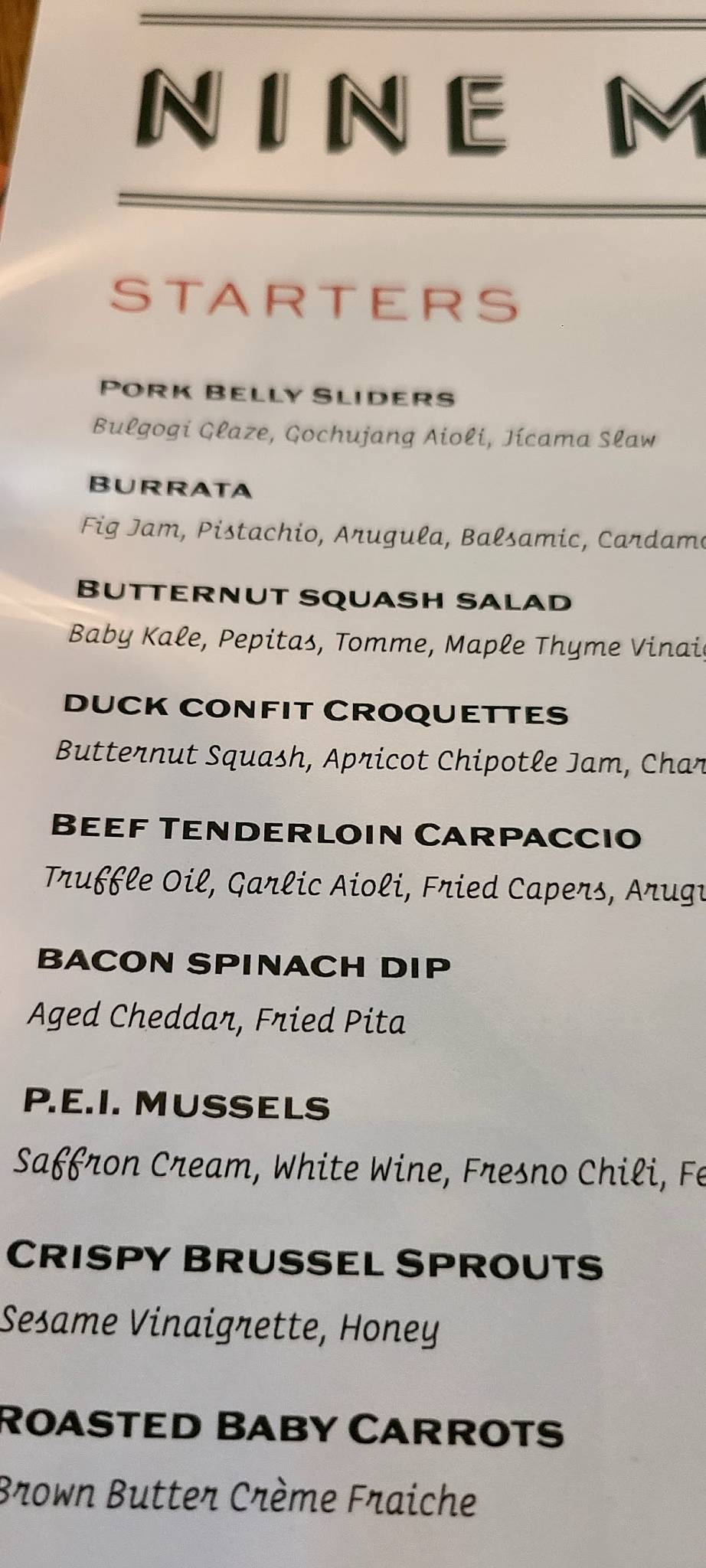 Menu at 9 Mile Station pub & bar, Atlanta, Ponce City Market