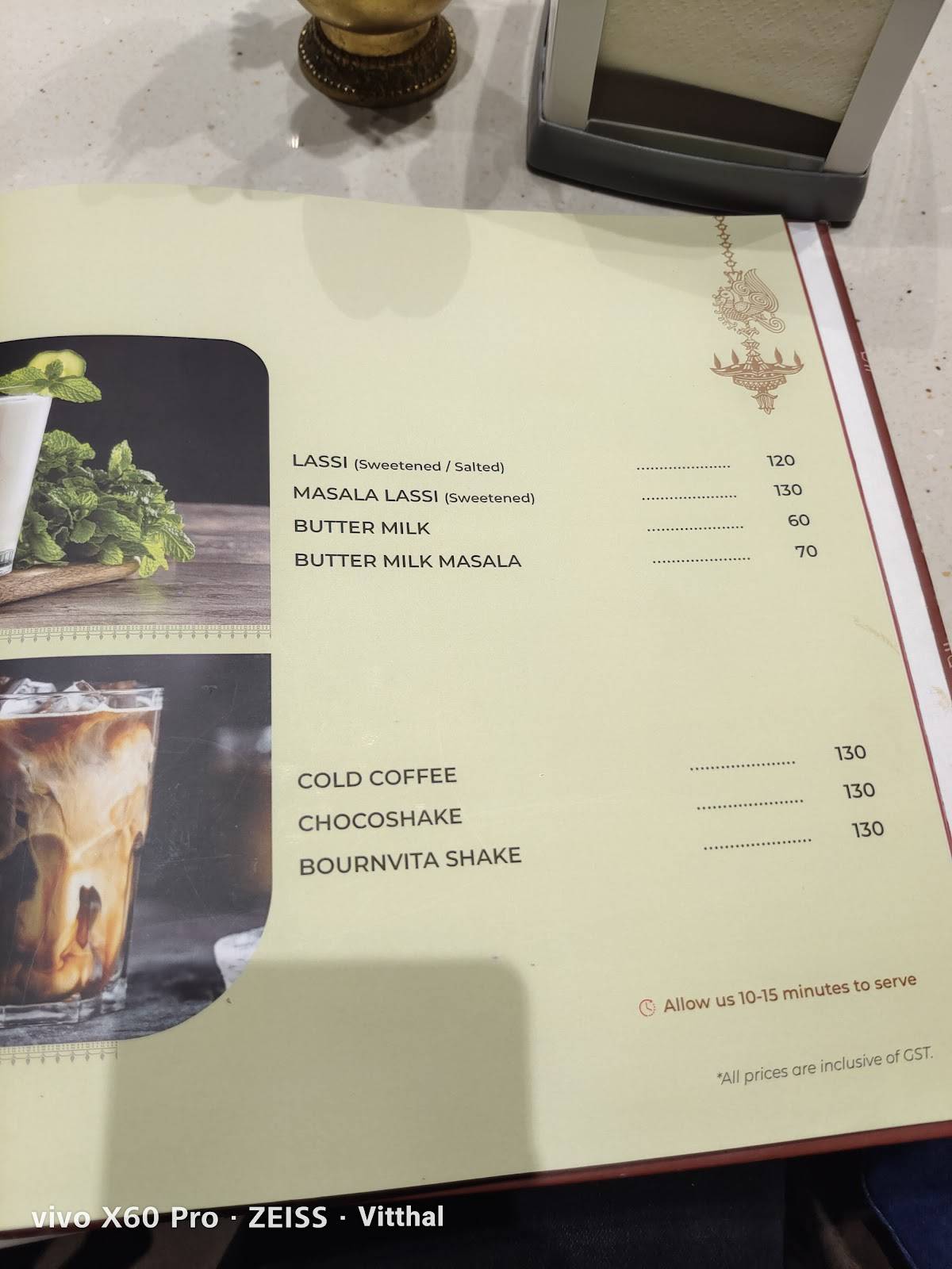Menu at ANNA Idli, Mumbai, 3
