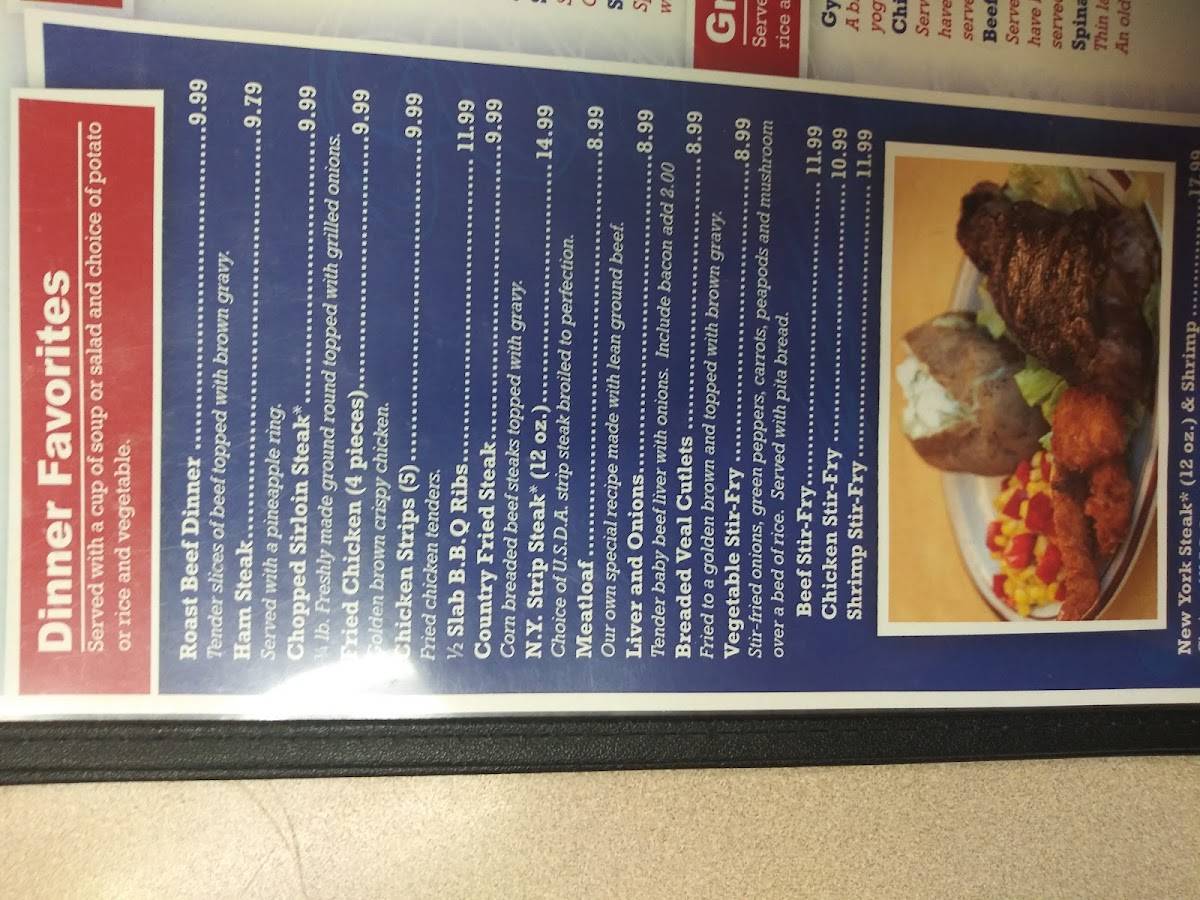 Menu at American Table Family Restaurant, Lambertville