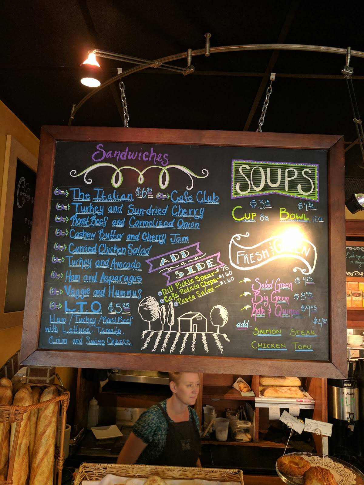 Menu at The Cafe, Ames
