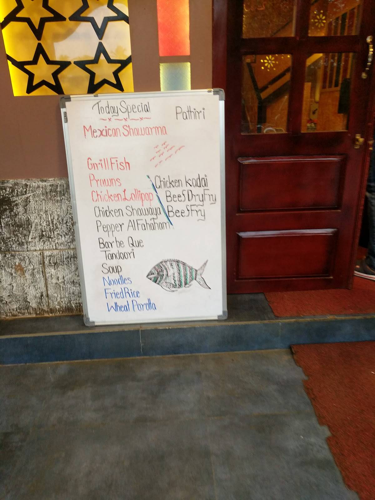 Menu at Arabian Nights Restaurant, Changanassery, Near KTDC Tamarind