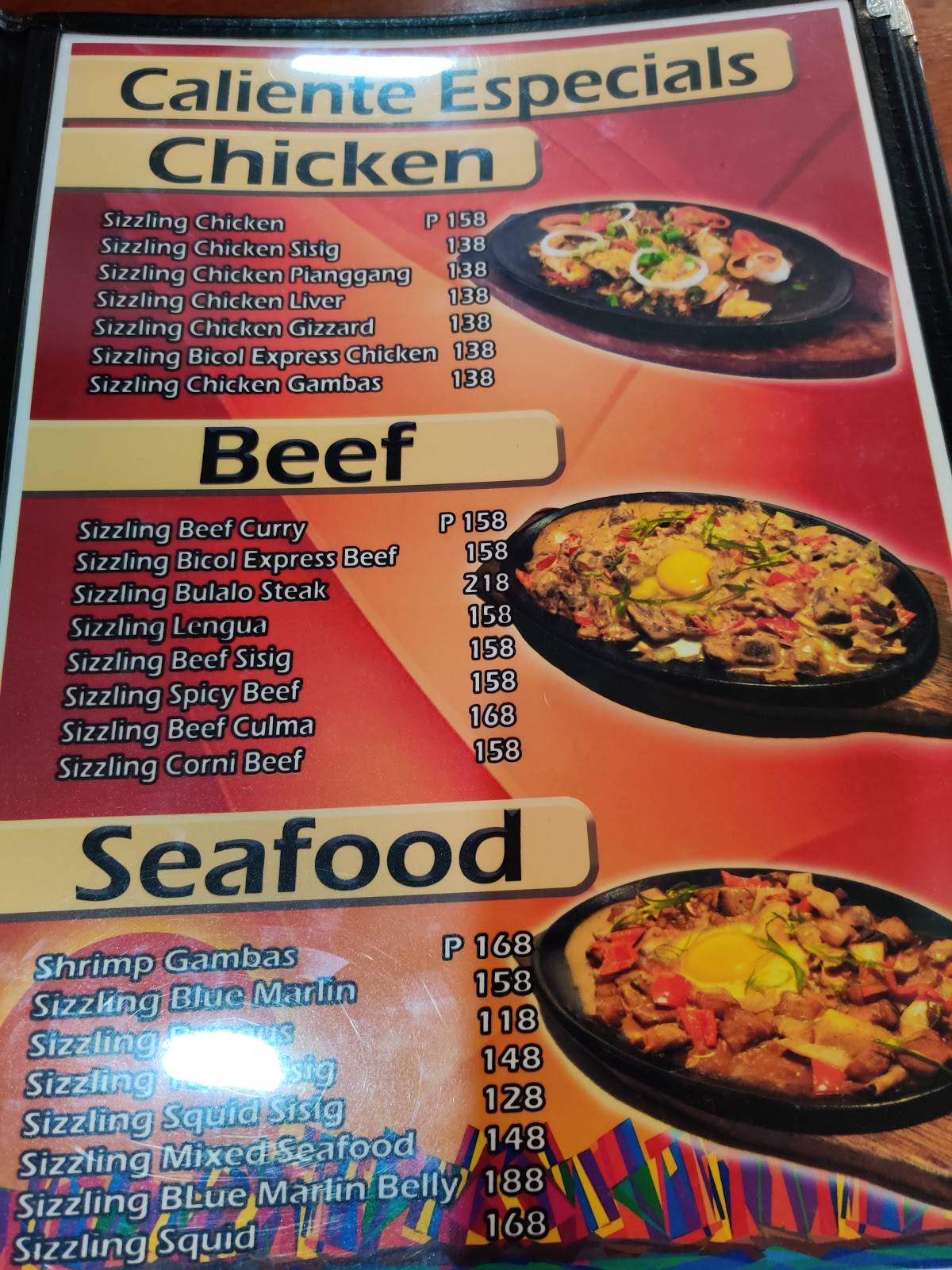 Menu at BARCODE DELIVERY, Zamboanga, Zone 4 Rizal Street