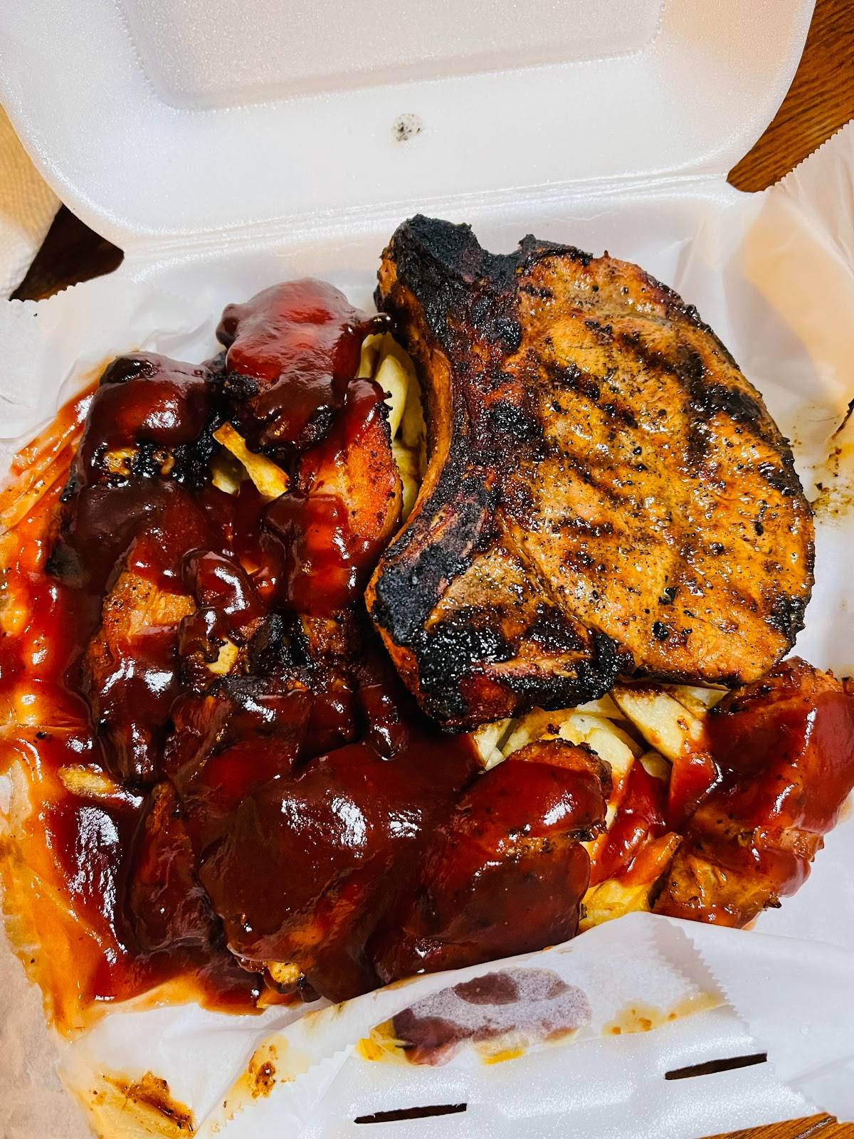 Menu at Hog Haven BBQ, Dyer