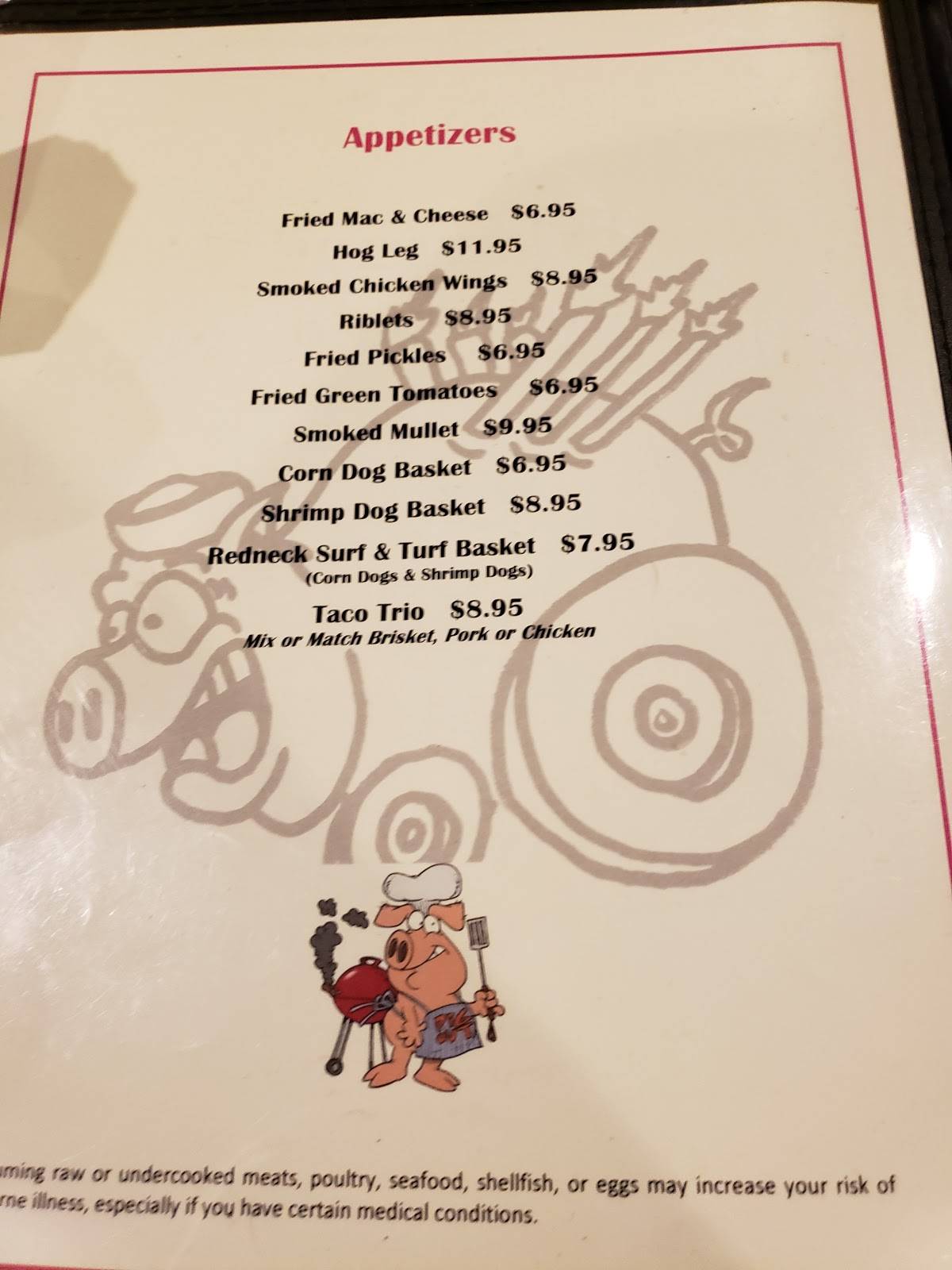 Menu at Pigout BBQ And Southern Soul Food, Bradenton