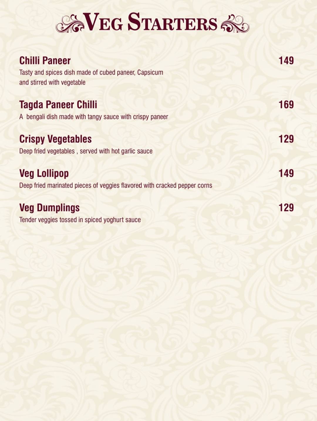 Menu at BIRYANIWALA ALKAPURI, Vadodara
