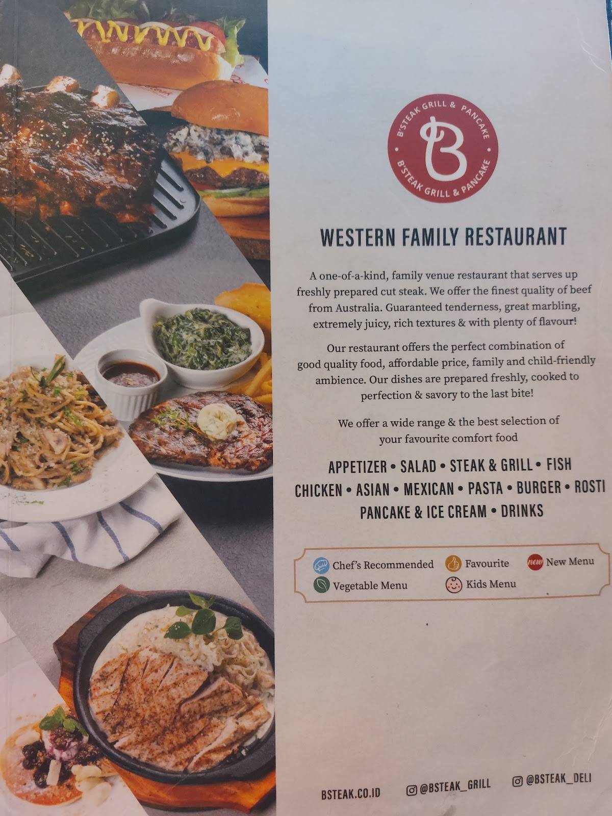 Menu at B'Steak Grill & Pancake Sedayu City Kelapa Gading restaurant ...