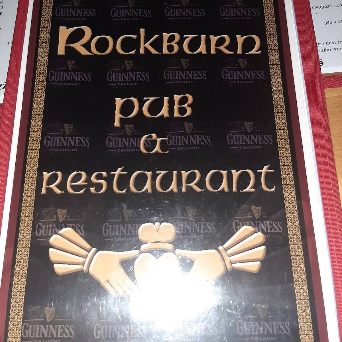 Menu at Bar Le Vieux Pub A Rockburn, Canada