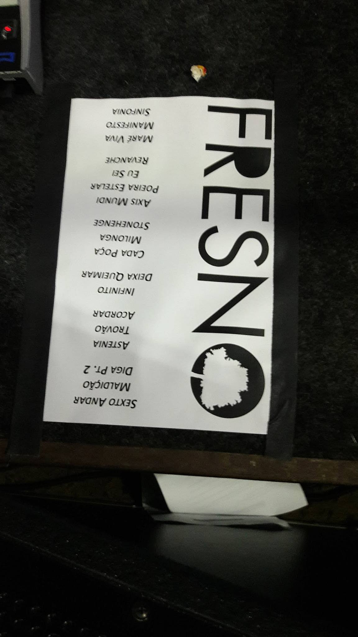 Menu em Barraco Baco, Franca