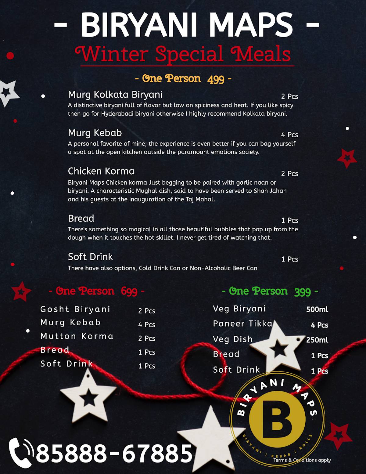 Menu at Biryani Maps, Greater Noida