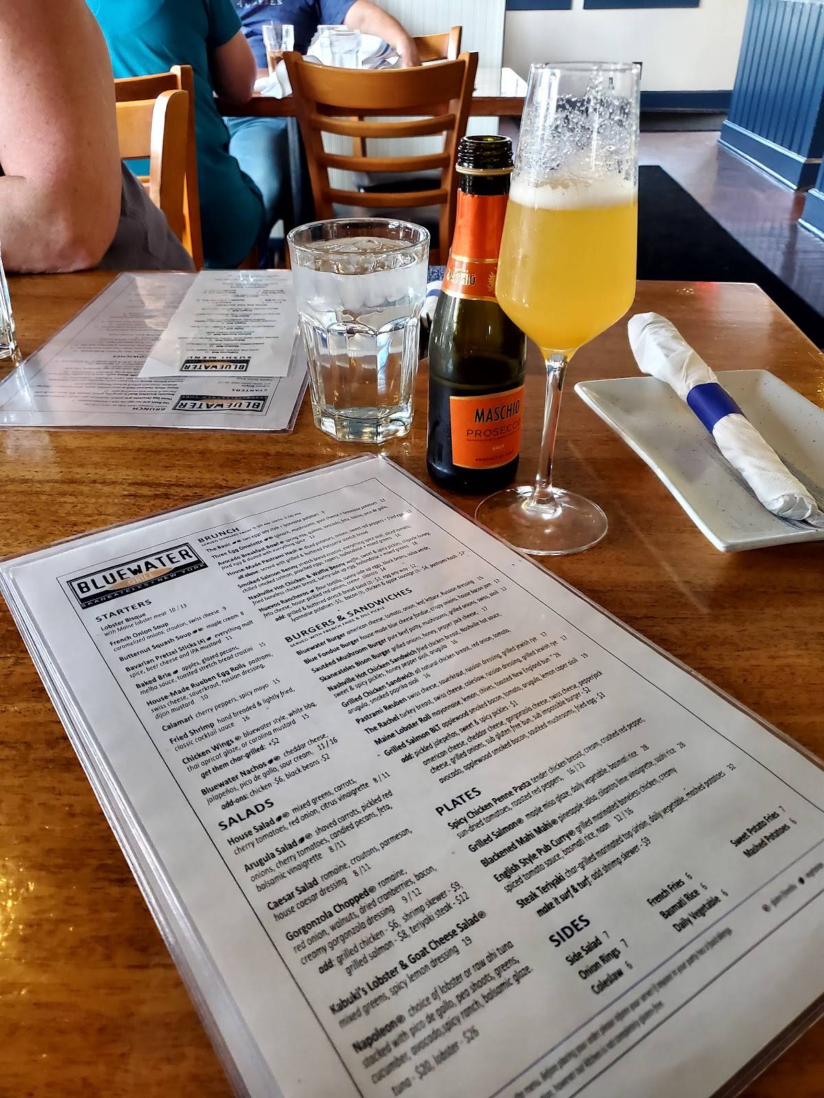 Menu at Blue Water Grill restaurant, Skaneateles