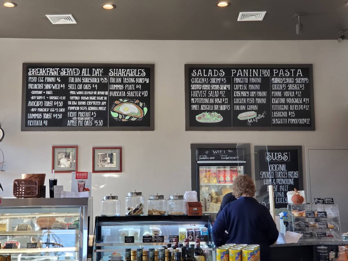 Menu at Bonfatto's Italian Market & Corner Café cafe, Bellefonte, 401 W ...