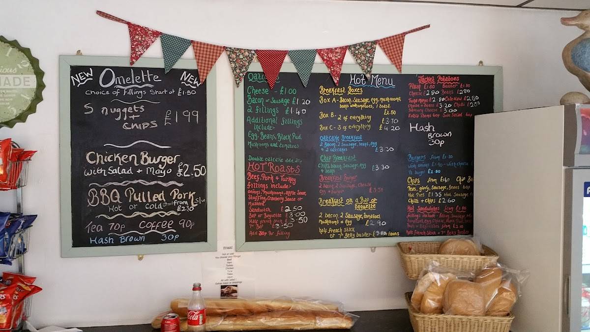 Menu at Bread & Butties cafe, Newcastle-under-Lyme