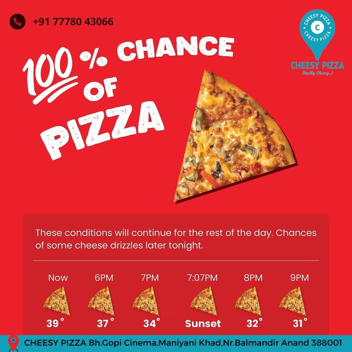 Menu at CHEESY PIZZA, Anand