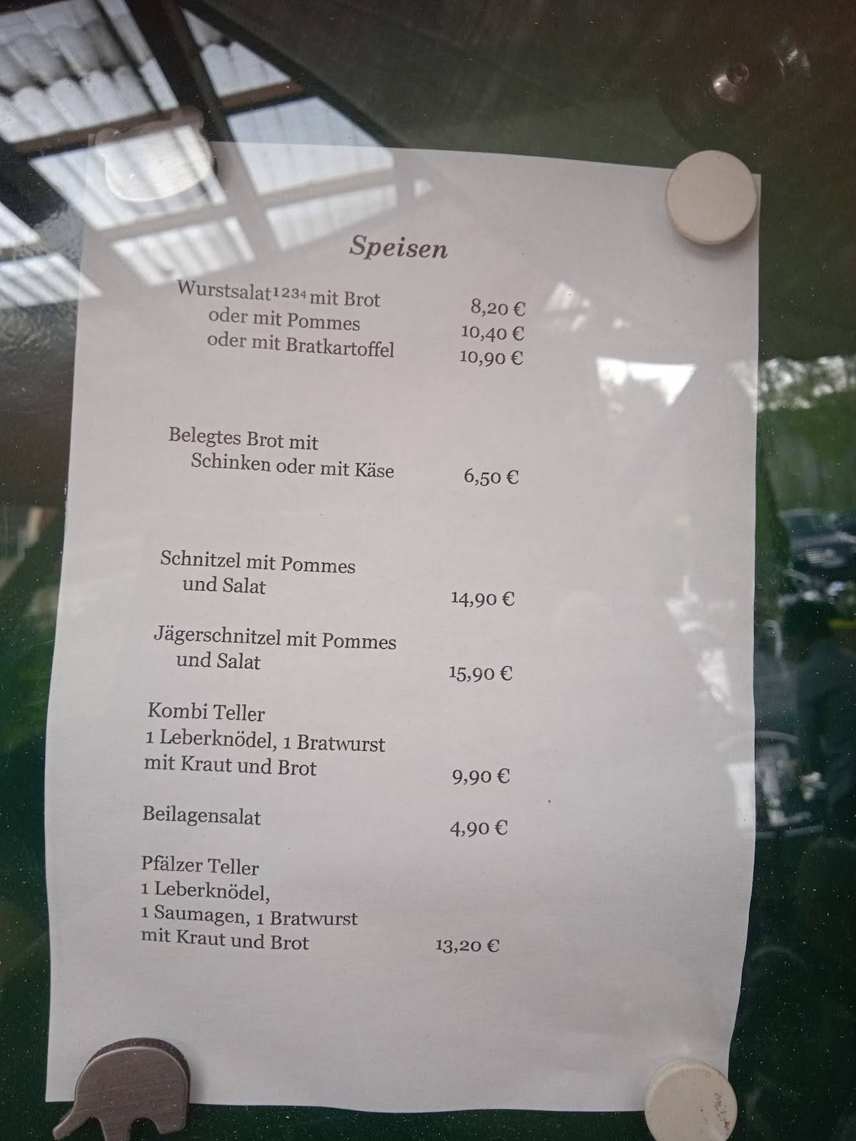Speisekarte von Café-Restaurant Nicklis, Trippstadt, Johanniskreuz 3