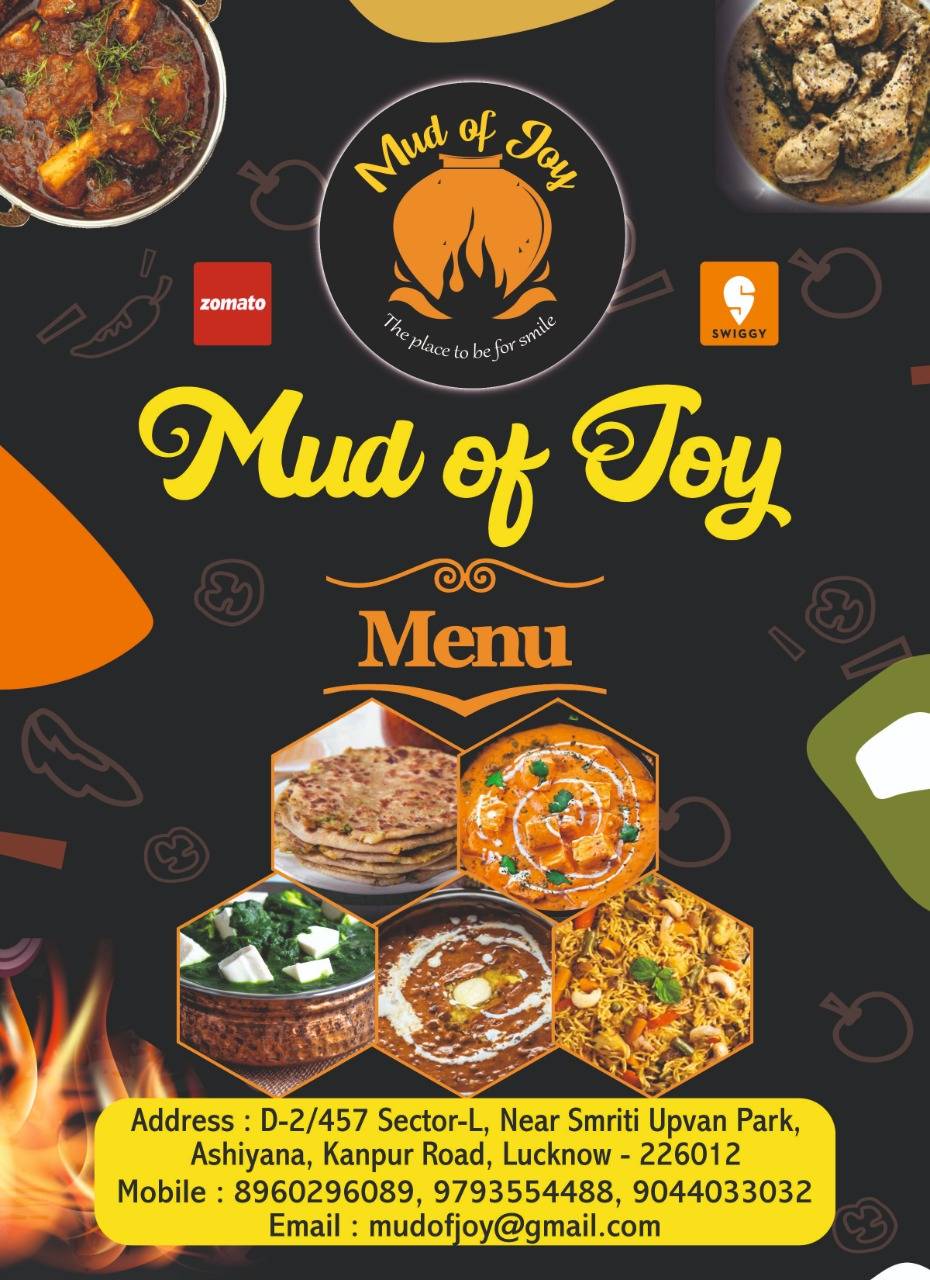 Menu at Mud of Joy Burger India, Lucknow